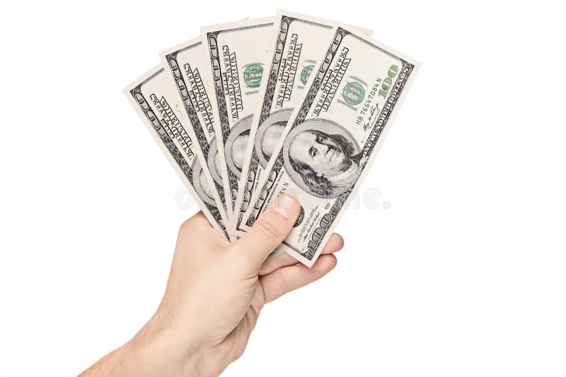 Hand holding US dollars stock photo. Image of adult, money - 16624008