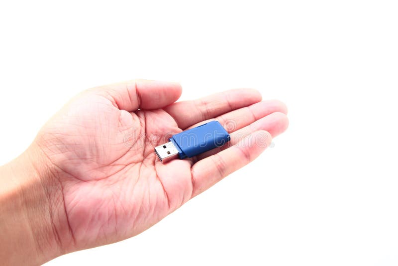 Hand Holding USB Data Storage Stock Image - Image of access, business ...