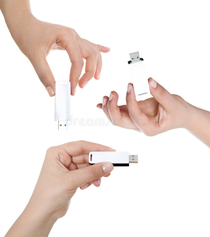 Hand Holding USB Key Storage Stock Image - Image of business, holding ...