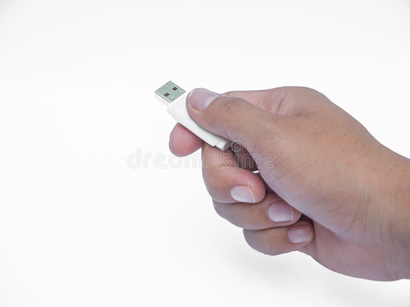 Hand holding USB stock photo. Image of multimedia, media - 36705938