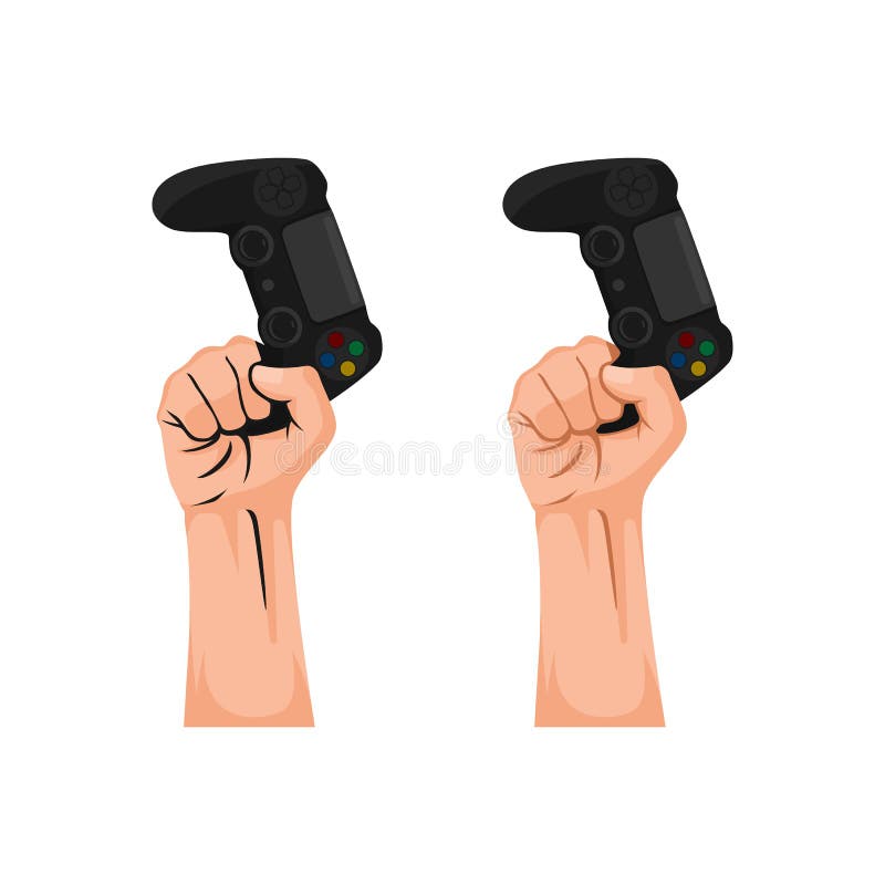 Controller Game Hand Holding Stock Illustrations – 1,277 Controller ...
