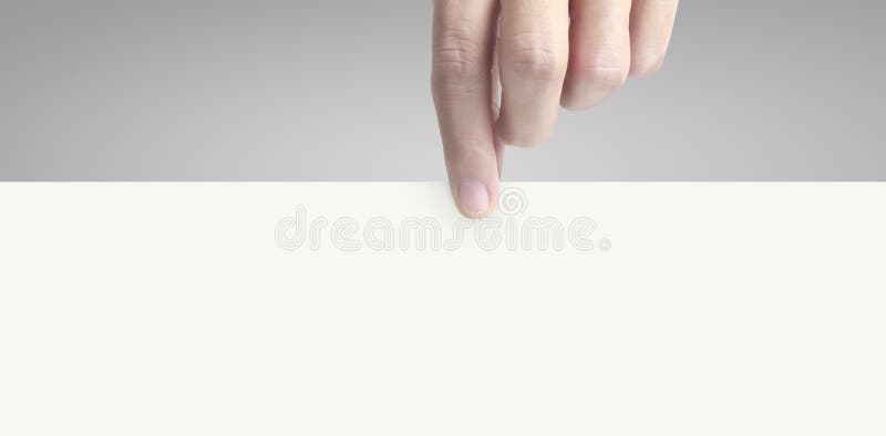 Hand Holding Virtual Paper with Your Stock Image - Image of sheet ...