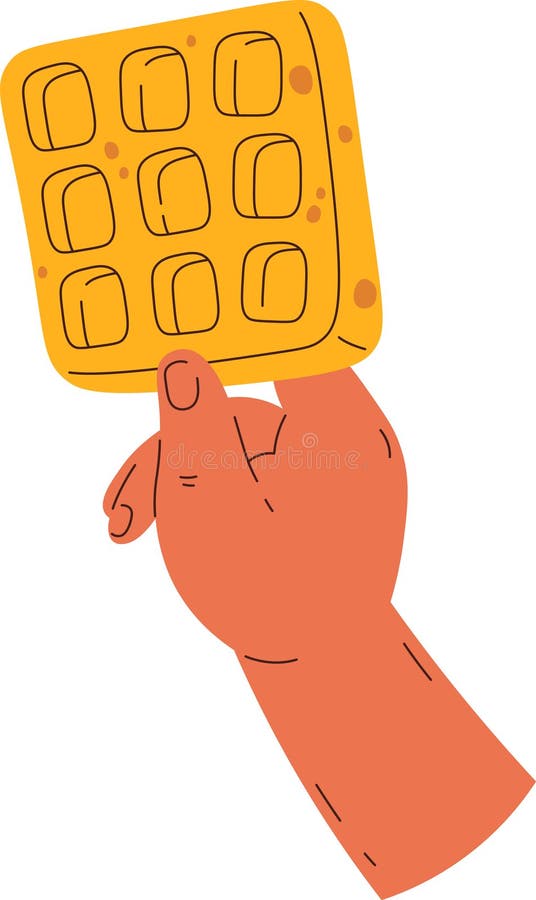 Holding Waffles Stock Illustrations – 20 Holding Waffles Stock ...