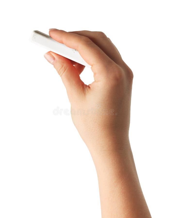 Hand Writing With Chalk