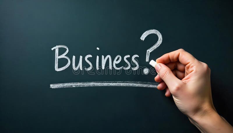 Hand Holding White Chalk Writing Business Development.Highlighting Key ...