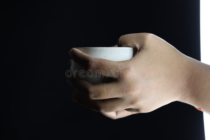 Hand Holding White Cup with No Food Stock Photo - Image of face ... Hand Holding White Cup with No Food Stock Photo - Image of face ...