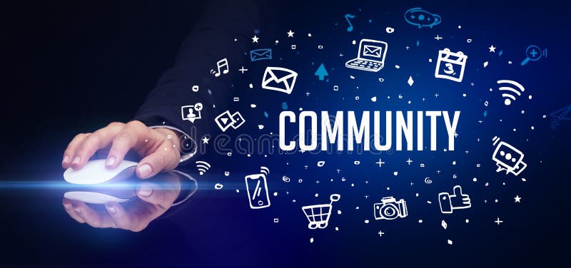 Hand Holding Wireless Peripheral Concept Stock Photo - Image of connect ...