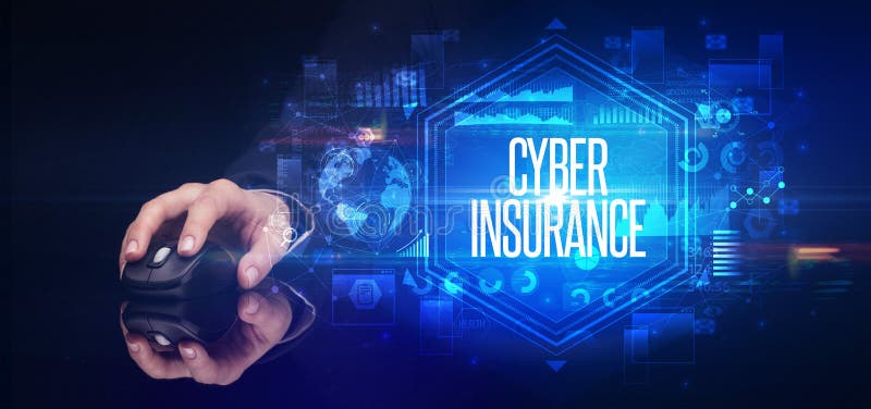 Hand Holding Wireless Peripheral, Cyber Security Concept Stock Photo ...