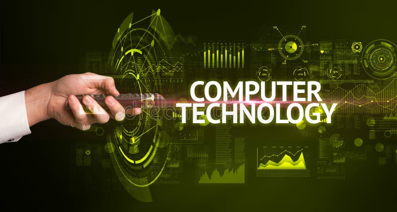 Hand Holding Wireless Peripheral, Modern Technology Concept Stock Image ...