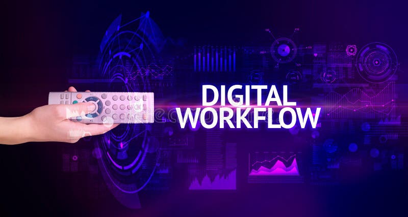 Hand Holding Wireless Peripheral, Modern Technology Concept Stock Photo ...