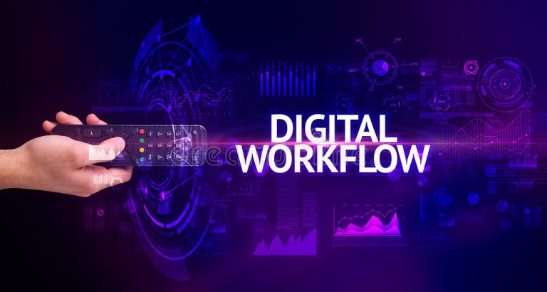 Hand Holding Wireless Peripheral, Modern Technology Concept Stock Photo ...