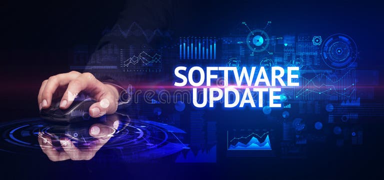 Hand Holding Wireless Peripheral, Modern Technology Concept Stock Image ...