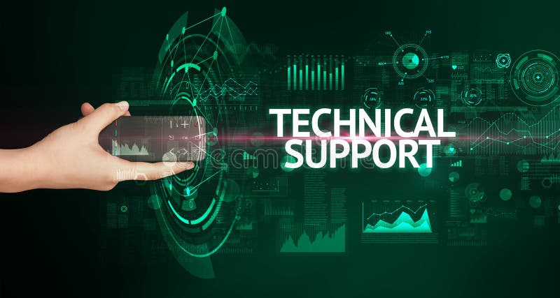 Hand Holding Wireless Peripheral, Modern Technology Concept Stock Image ...