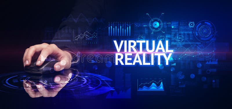 Hand Holding Wireless Peripheral, Modern Technology Concept Stock Photo ...