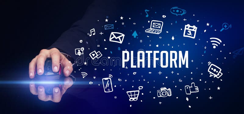 Hand Holding Wireless Peripheral Stock Photo - Image of navigation ...