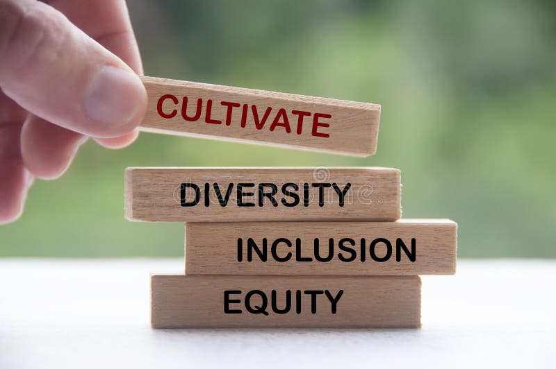 Hand Holding Wooden Block with Text - Cultivate Diversity, Inclusion ... Hand Holding Wooden Block with Text - Cultivate Diversity, Inclusion ...