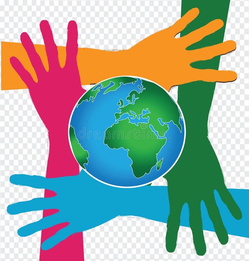 Hand Holding World and Globe Hands Idea Stock Vector - Illustration of ...