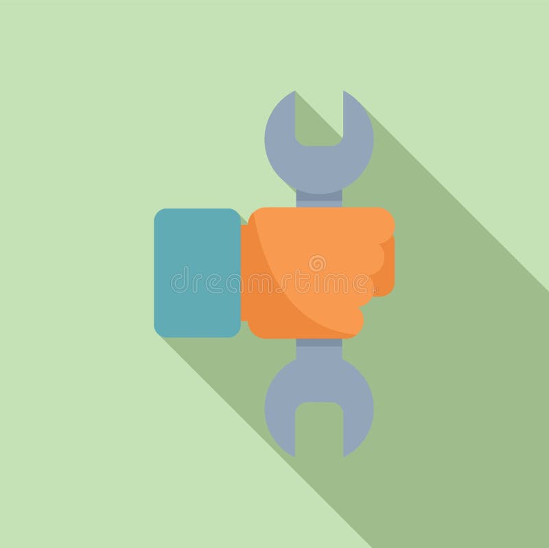 Hand Holding Wrench Fixing Problem Solving Concept Illustration Stock ...