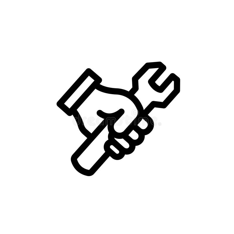 Hand Holding Question Mark Icon. Outline Style. Why, Who, Doubt ...