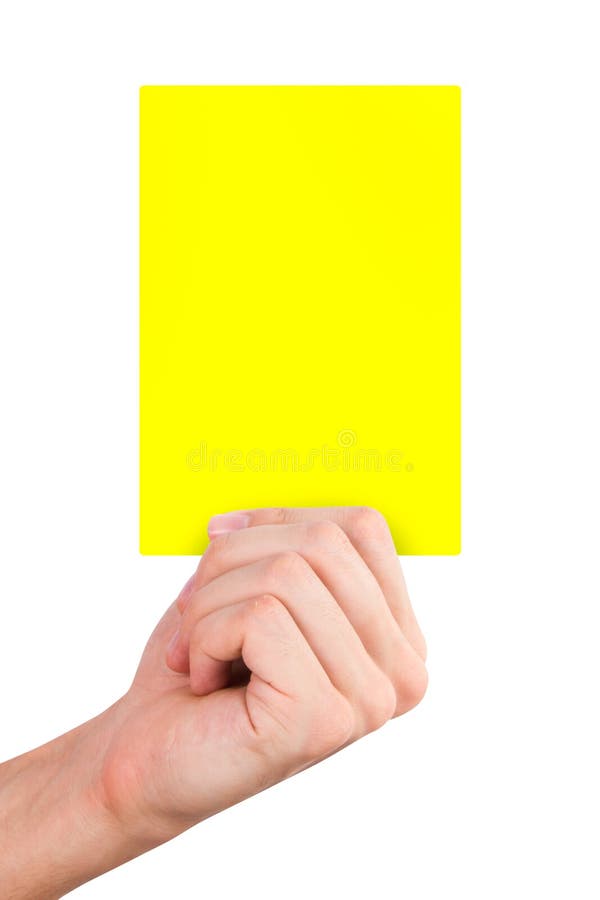 Warning Yellow Card and Red Card Stock Image - Image of soccer, board ...
