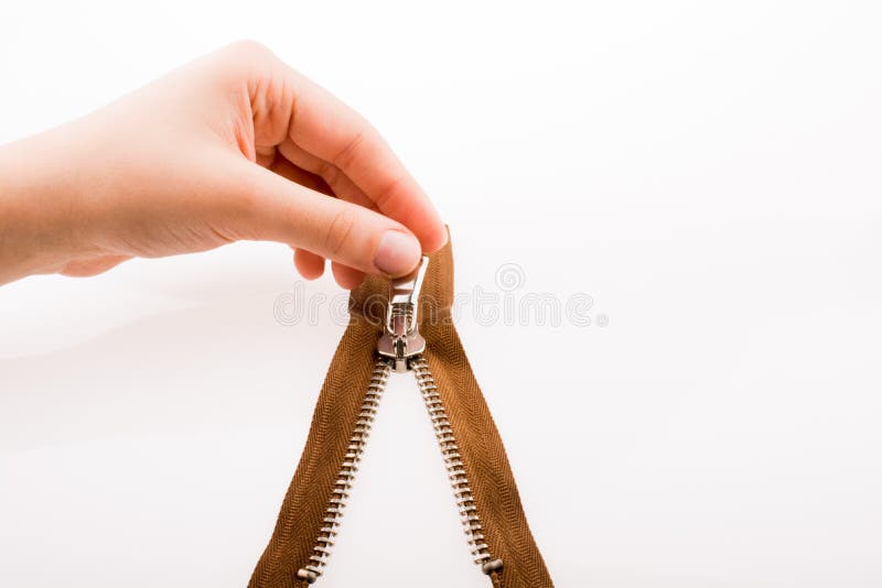 Hand holding zipper stock image. Image of design, black - 124957913