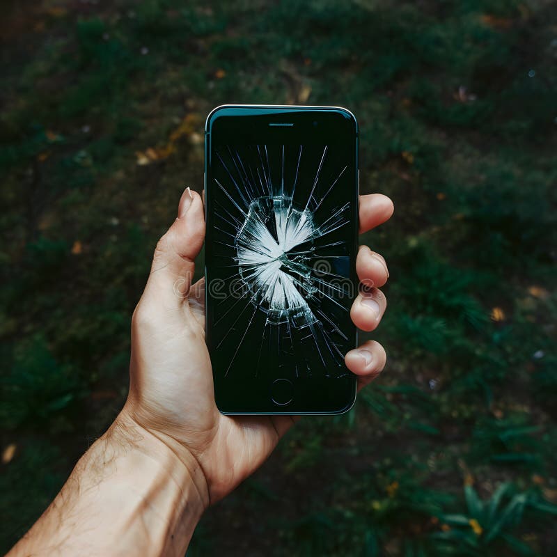 A Smartphone with Shattered Glass Illustrates the Fragility of ...