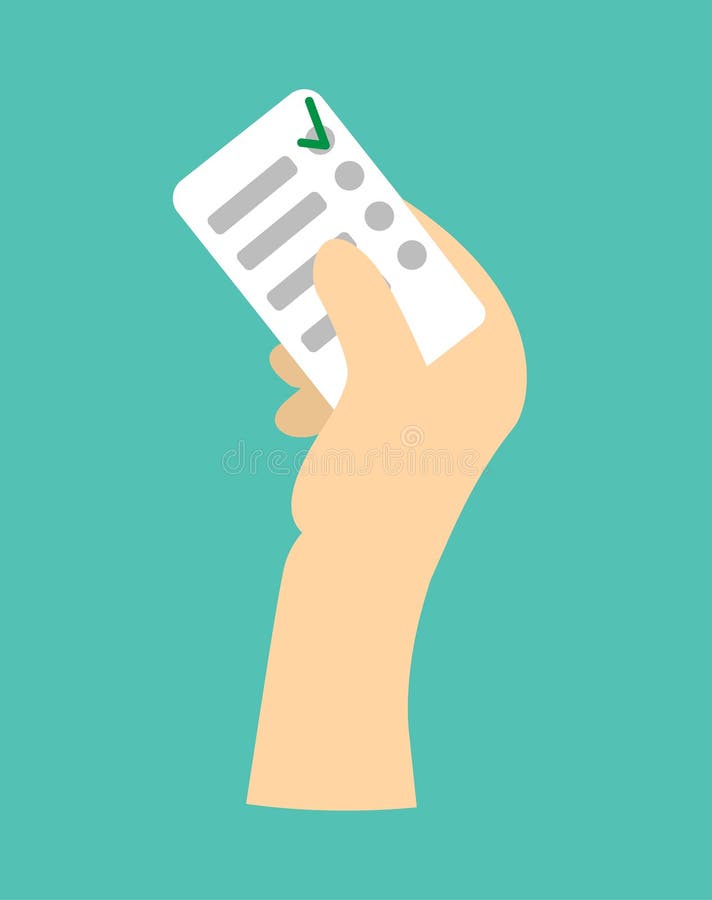 Checklist / Voting / Election Icon Stock Vector - Illustration of list ...