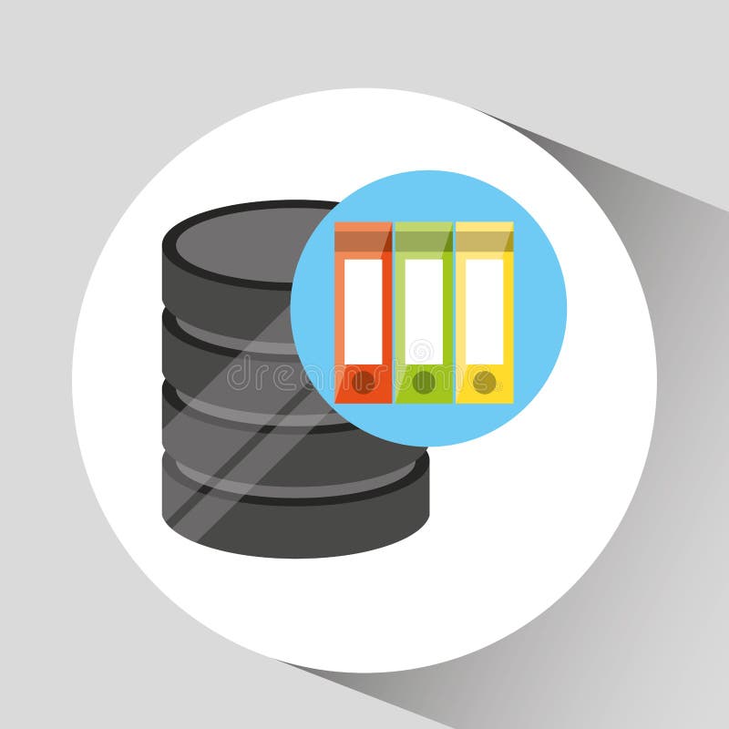 Hand Holds Data Folder Document Icon Stock Vector - Illustration of ...