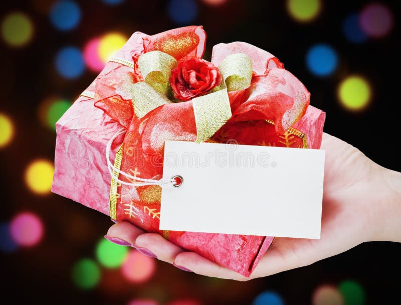 Giving Gift from Hand To Hand Stock Photo - Image of female, concept ...