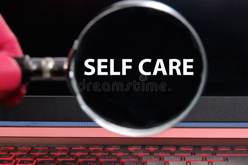 A Hand Holds a Magnifying Glass Over a Screen Displaying the Phrase ...