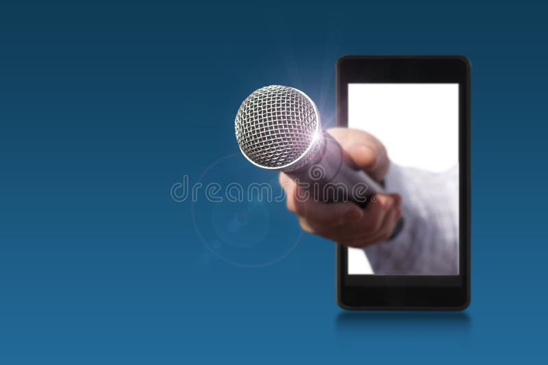 Interview with microphone stock image. Image of emcee - 31449521