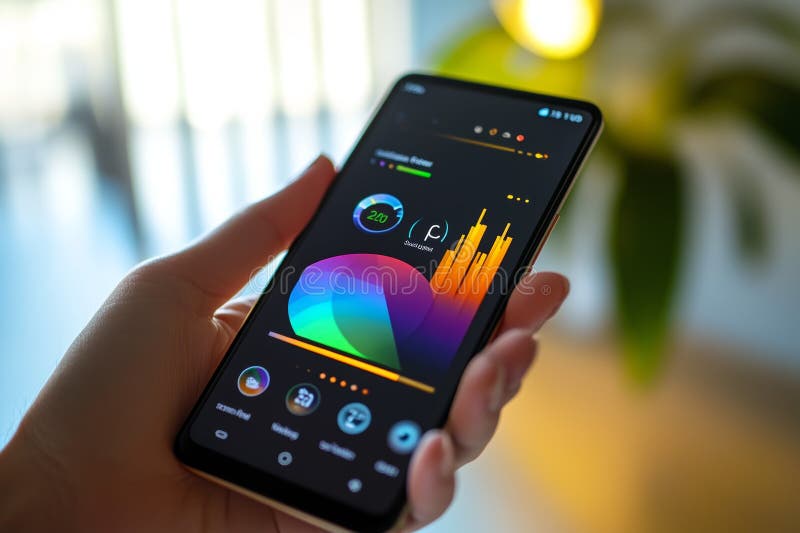 Smartphone Displays Detailed Electricity Consumption Statistics in ...