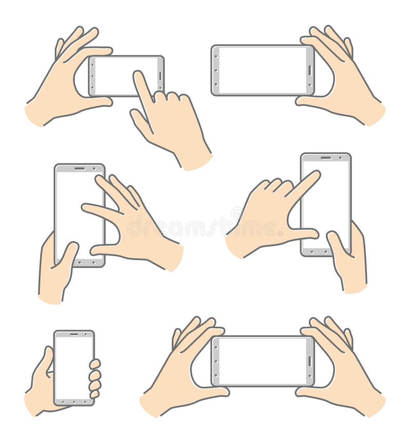 Smartphone Horizontal Vertical Stock Illustrations – 607 Smartphone ...