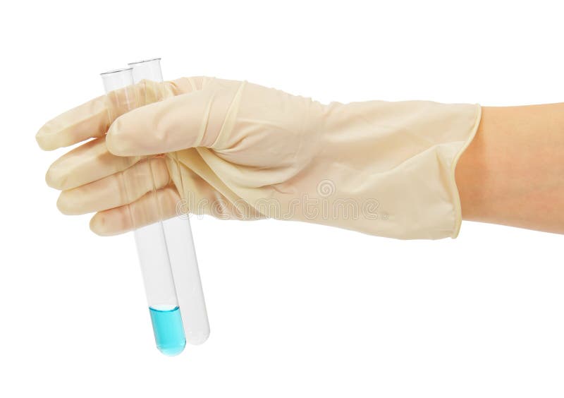 The Hand Holds a Test Tubes Stock Image - Image of laboratory, fluid ...