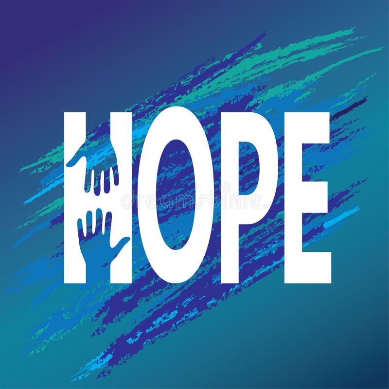 Hand of Hope Encouragement. Support Moral Vector Stock Vector ...