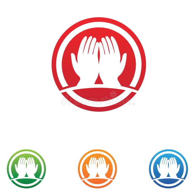 Hand Hope Logo and Symbols Template Icons App Stock Vector ...