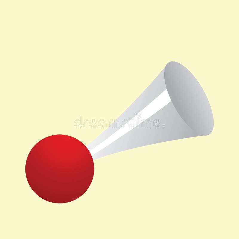 Hand Horn. Vector Illustration Decorative Design Stock Vector ...