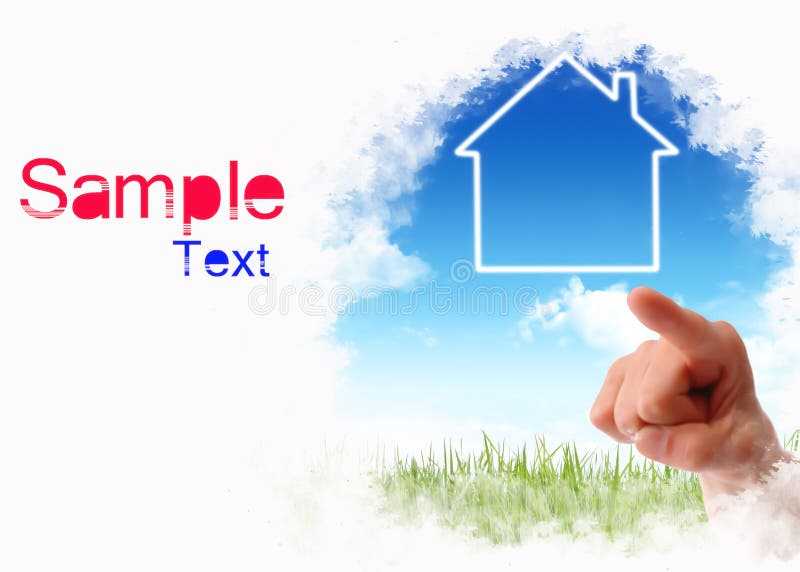 Hand house stock image. Image of building, invest, estate - 18691287