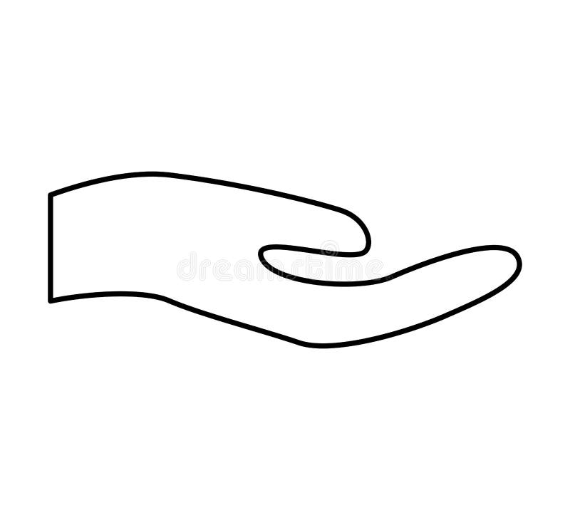 Hand human give icon stock vector. Illustration of vector - 87602794