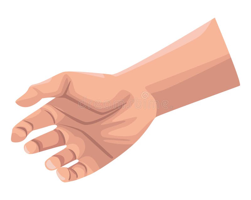 Hand human grabbing stock vector. Illustration of open - 251199649