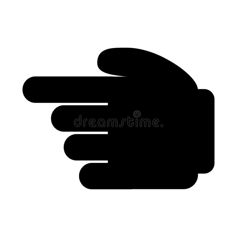 Hand human index icon stock illustration. Illustration of click - 84495217