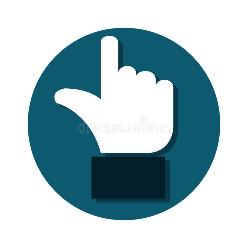 Hand human index icon stock illustration. Illustration of point - 85119350