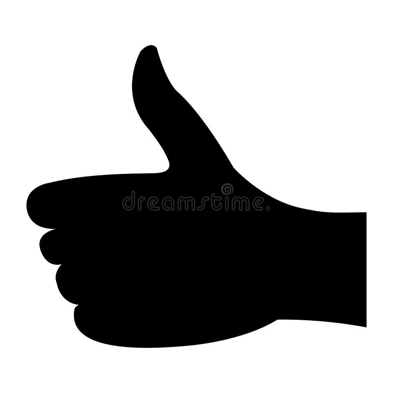 Hand Human Like Isolated Icon Stock Illustration - Illustration of like ...