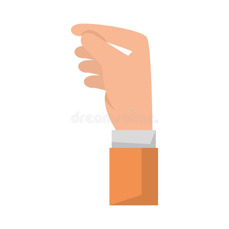 Hand human receiving icon stock vector. Illustration of gesturing ...