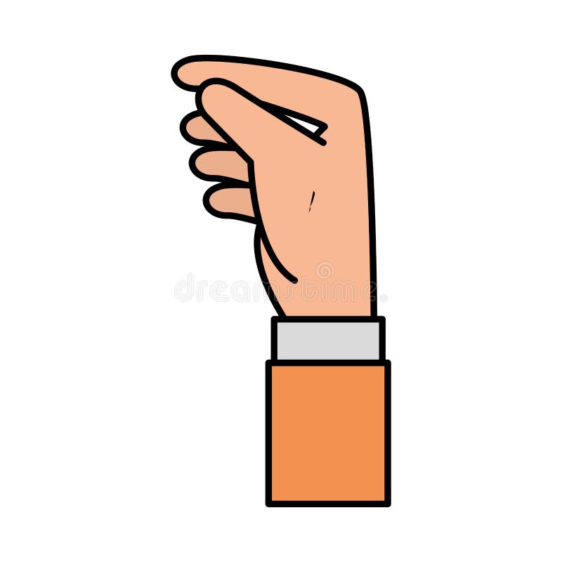 Hand human receiving icon stock vector. Illustration of contribution ...
