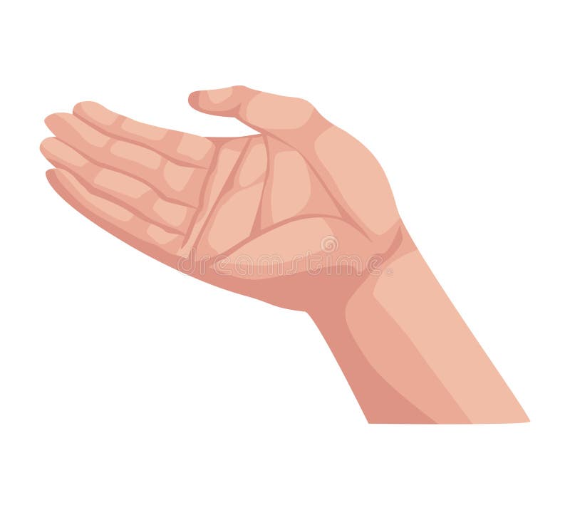 Hand Human Receiving Posture Stock Vector - Illustration of receive ...