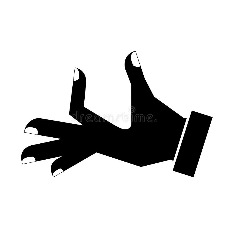 Hand Human Taking Isolated Icon Stock Vector - Illustration of icon ...
