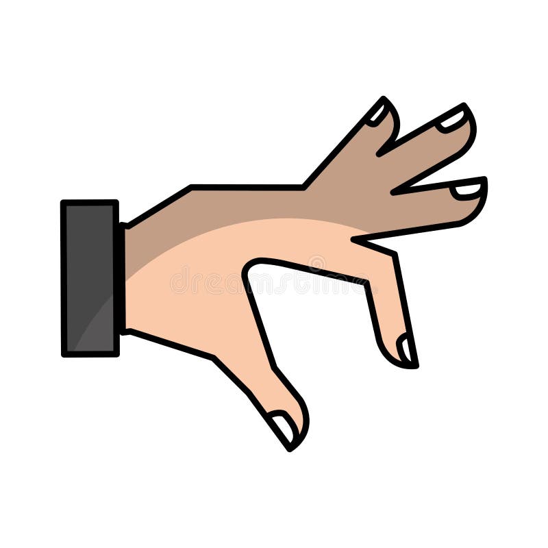Hand Human Taking Isolated Icon Stock Vector - Illustration of side ...