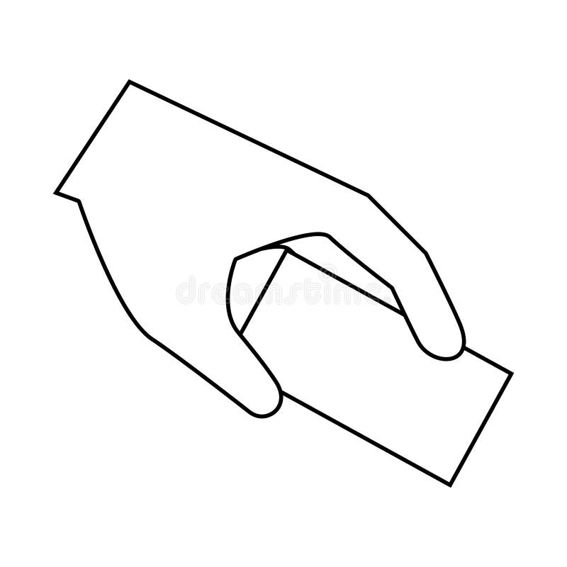 Hand human with vote card stock illustration. Illustration of concept ...