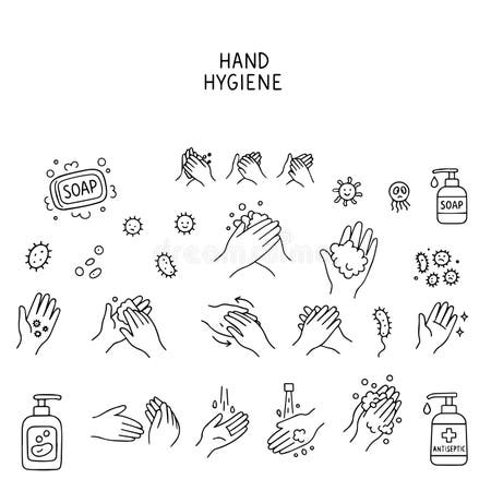Hand Washing Steps Stock Illustrations – 825 Hand Washing Steps Stock ...